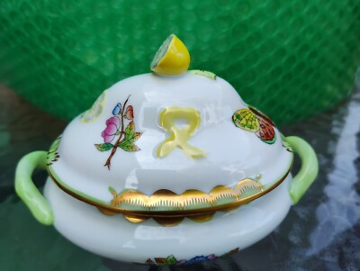 Herend Mini Tureen Lid Queen Victoria Butterfly | eBay