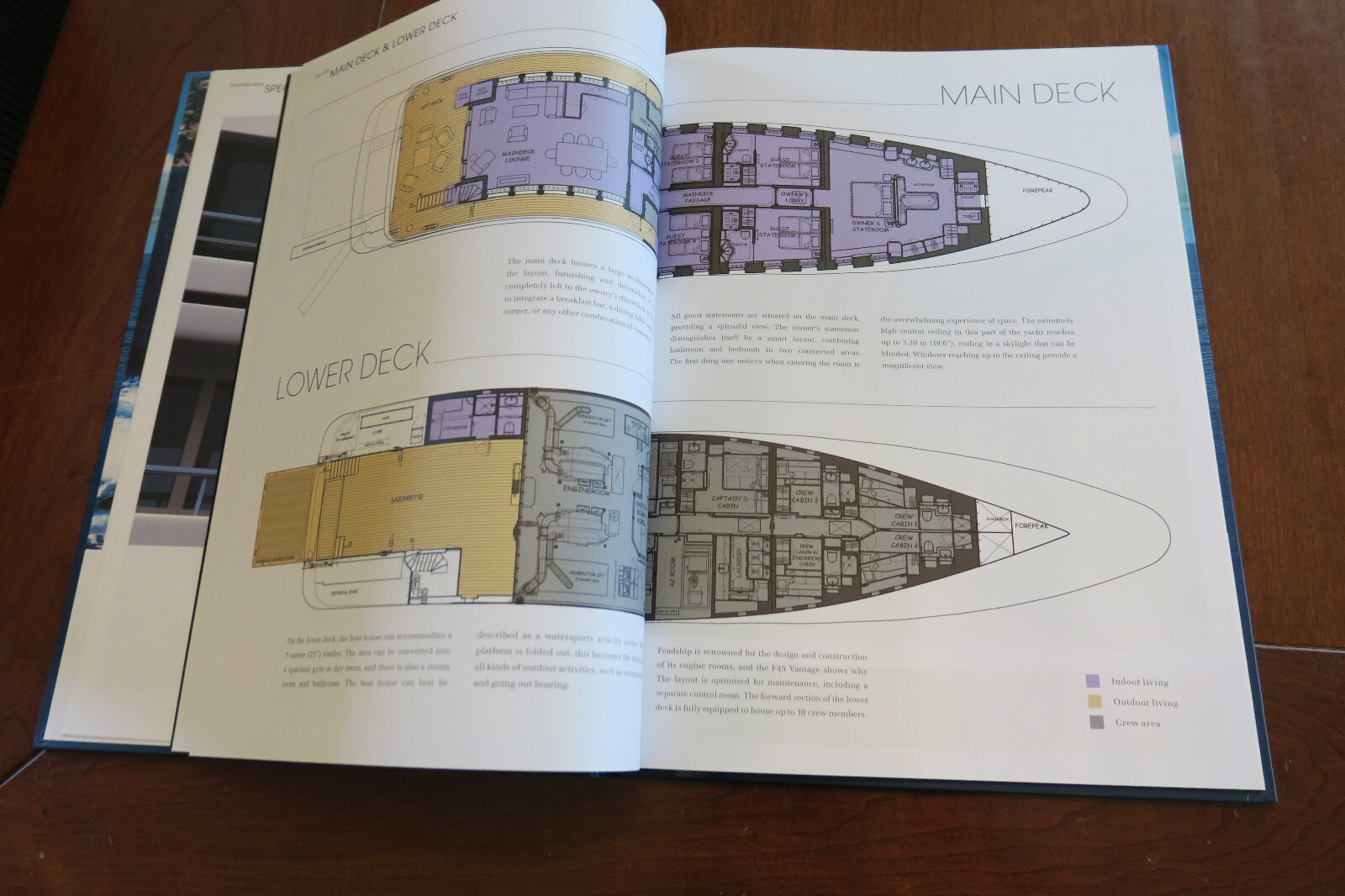 Feadship F45 Vantage hardcover yacht booklet Van Lent Kaag 2009 ...