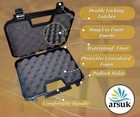Airsoft Pistol Case Hard Gun Storage Waterproof Lockable Foam Inserted ...