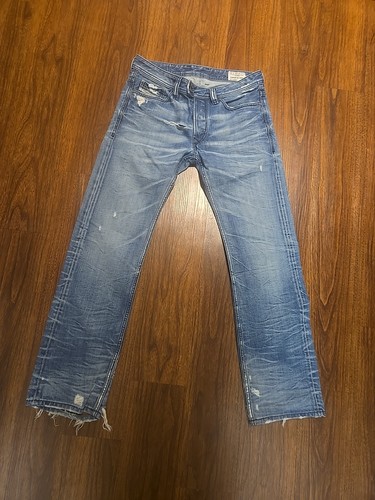 Men DIESEL VIKER-R-BOX 8F5 STRAIGHT DISTRESS Jeans 30x30 Made In Italy ...