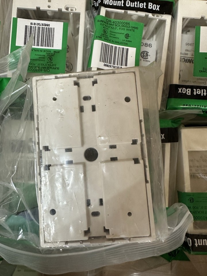 Surface Mount Box, Single Gang Lot of 1 box of 38 pcs | eBay