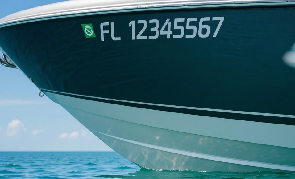 Boat Registration Numbers PAIR Lettering Decals Vinyl Vessel 3" X 18 ...