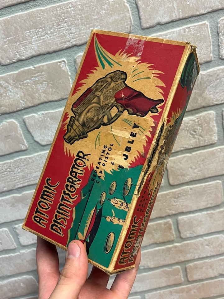 Vintage Hubley Atomic Disintegrator Space Laser Cap Gun Toy w/ Orig ...