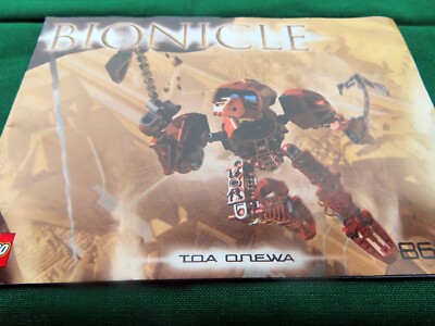 Lego Bionicle Manual For 8604 Toa Onewa NO BRICKS Manual Only | eBay