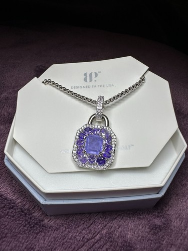 BP Bomb Party "Effortless Glow" NK40926 necklace Amethyst + Rhodium ...