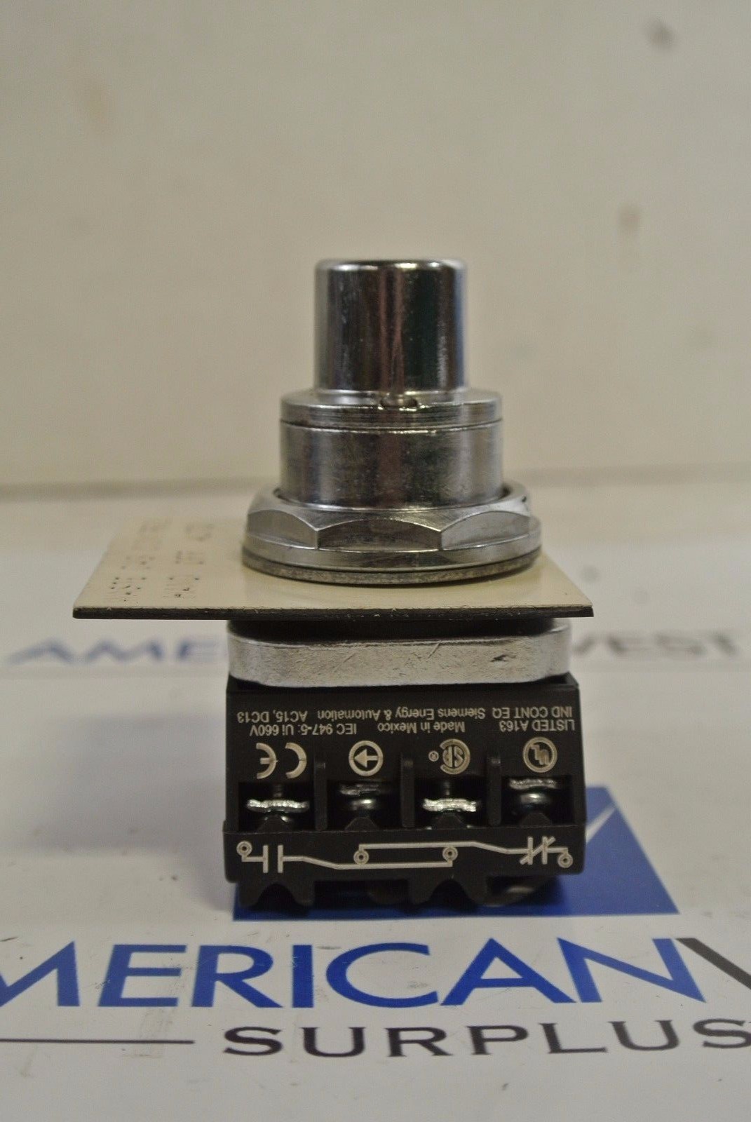 SIEMENS 3 Position Keyed Switch Hand Off Auto Keyed Selector Switch HOA ...