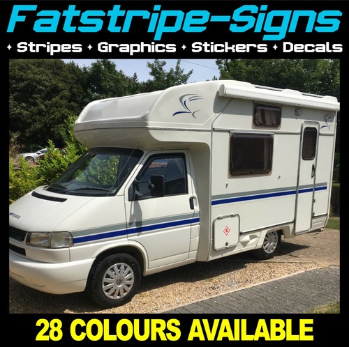 MOTORHOME VINYL STRIPES GRAPHICS STICKERS DECALS CAMPER VAN CARAVAN DAY ...