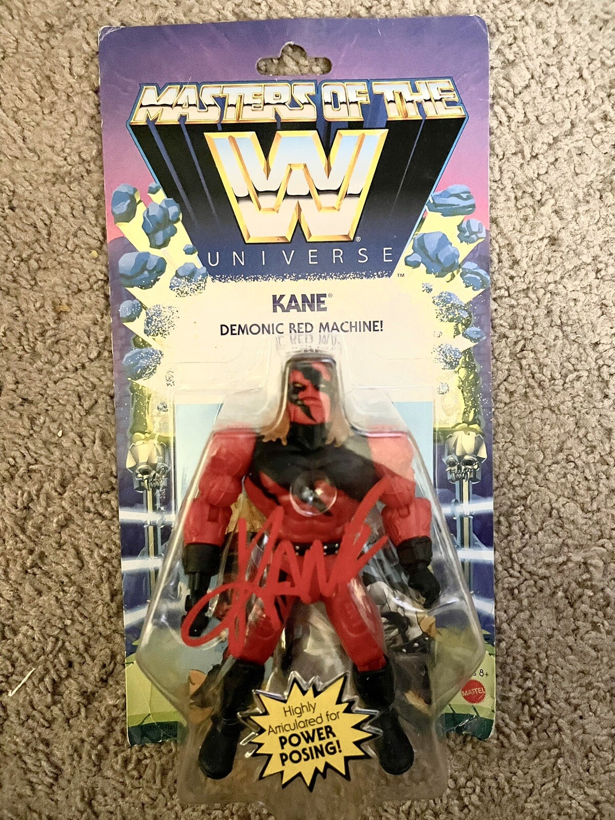 WWE KANE AUTOGRAPH Masters of the WWE Universe Mattel MOTU | eBay