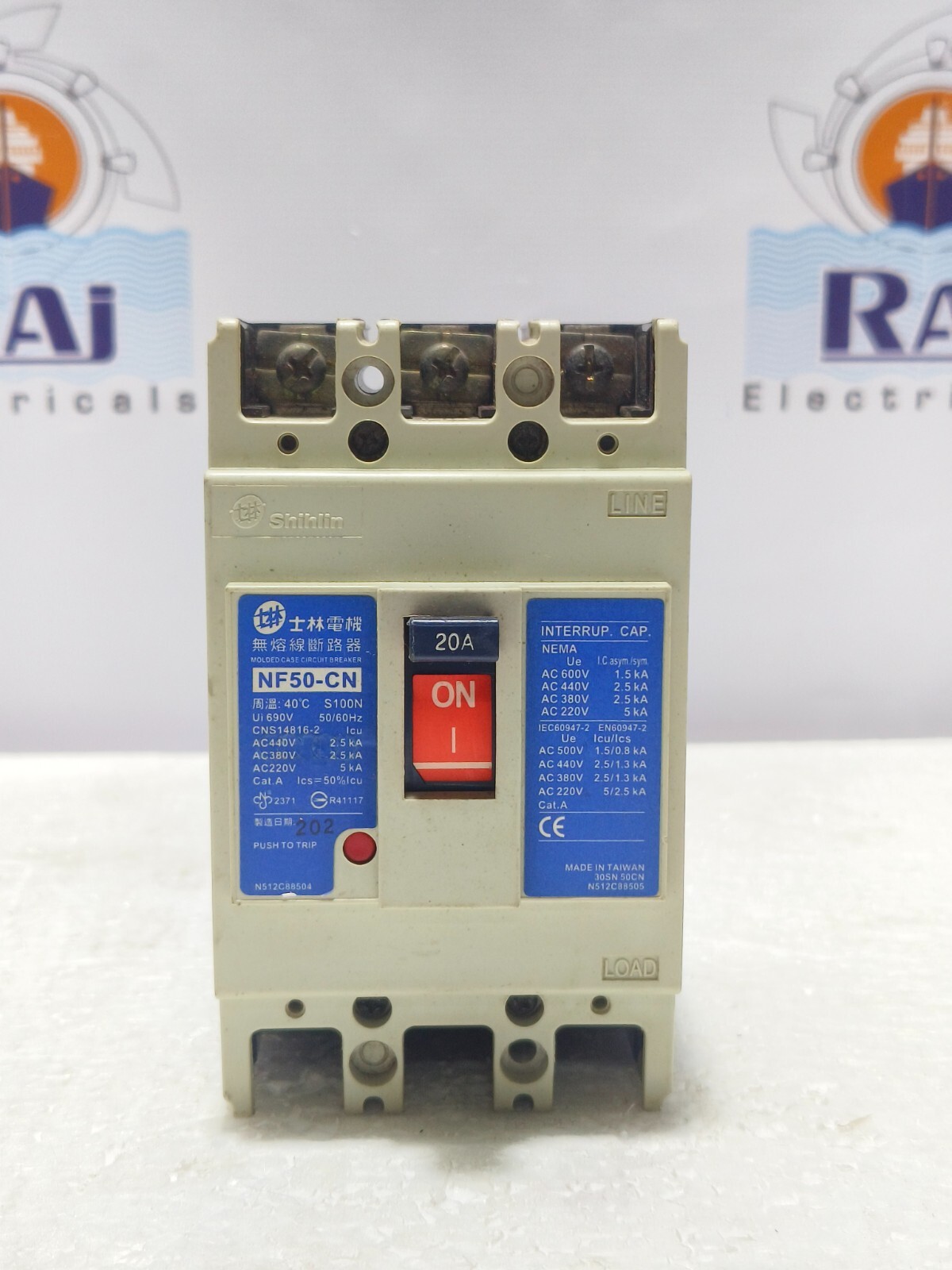 SHIHLIN NF50-CN 20Amp. CIRCUIT BREAKER MCCB 3 POLE, 2.5kA at 440VAC (FREE SHIP) | eBay