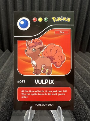 Vulpix #37 - Pokedex Black Kanto 2024 - Pokemon Card NM | eBay