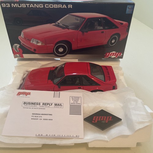 GMP MUSTANG 1/18 Red 1993 FORD MUSTANG Cobra-R SVT DIE CAST Limited ...