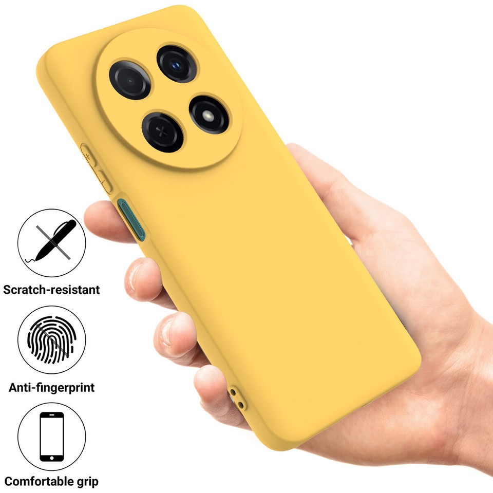 For Huawei Nova 13i, Luxury Skin Touch Feel Soft Liquid Silicone Back ...