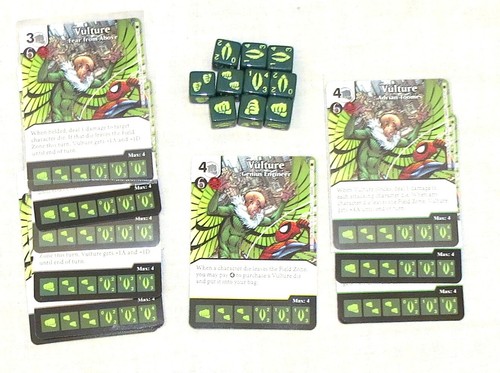 Dice Masters Vulture Set 10 Cards 10 Dice: Genius Engineer; Adrian ...