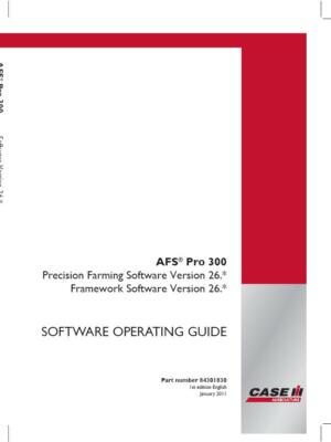 CASE IH SOFTWARE OP GUIDE AFSPRO 300 PRECISION FARMING V26 FRAMEWORK ...