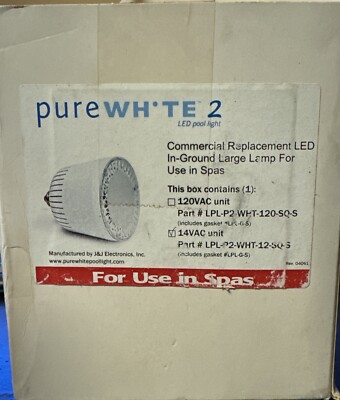 J&J Electronics White Retrofit LED Light Bulb | 12V | LPL-P2-WHT-12-SQ ...