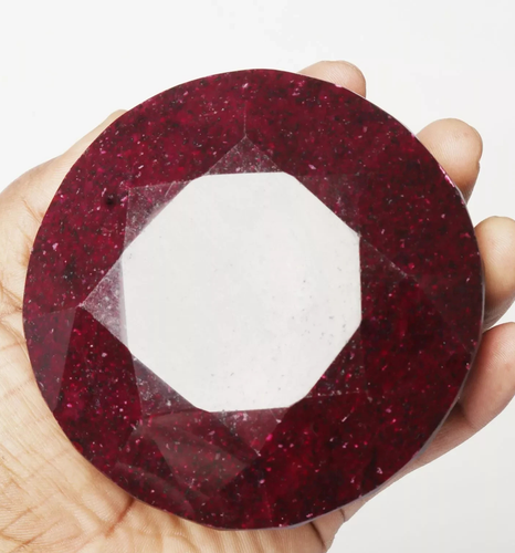 1580 Ct. Large Natural Huge Red Ruby Round Cut Loose Gemstone Gift for ...