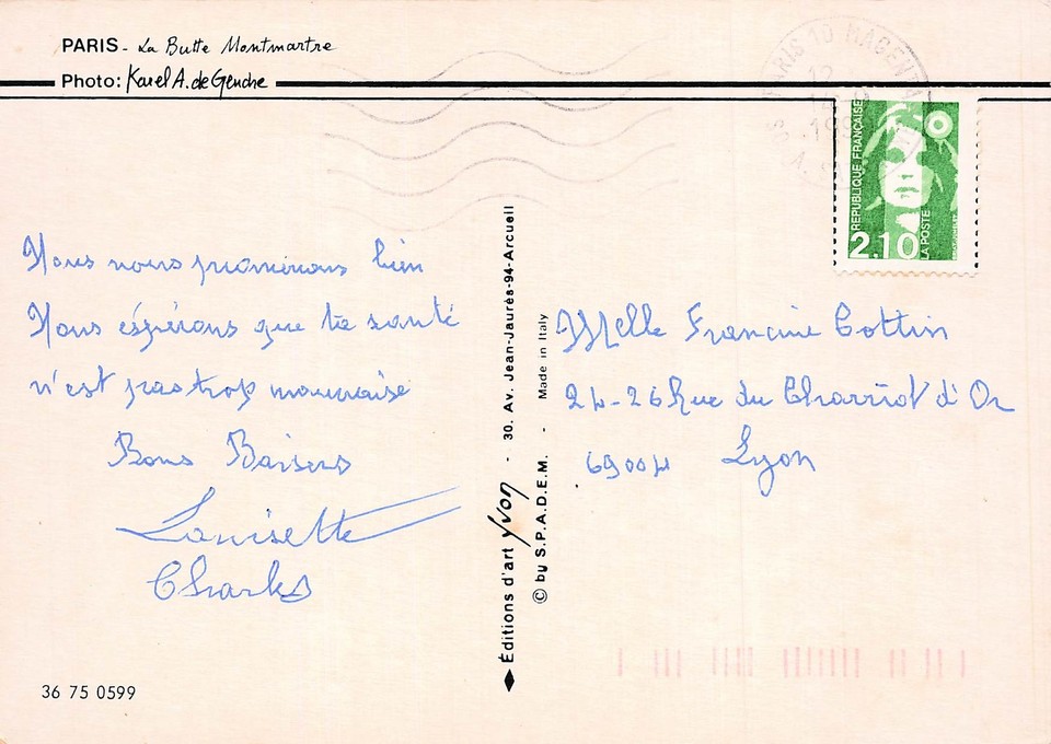 75 PARIS LA BUTTE MONTMARTRE | eBay