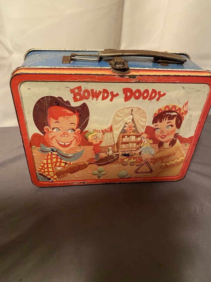 Vintage Original Howdy Doody Metal Lunchbox no thermos Adco Liberty Mfg ...