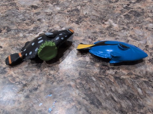 Safari Clown Triggerfish 1.5" And Blue Tang Toy Figure Educational | eBay