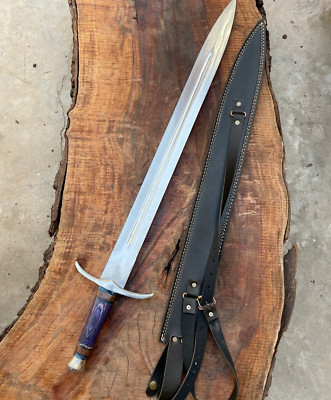 Handmade J2 Steel Professional Outdoor Viking Sharp Gift EDC Sword With ...