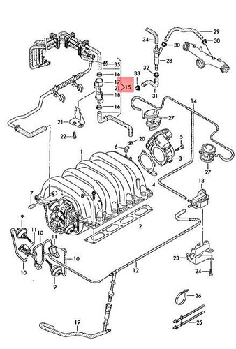 Genuine VW Phaeton 3D1 3D3 1 Set Fuel Lines With Connecting Line ...