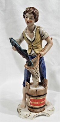 Goebel Bochmann Figurine, FISHERMAN, 7 1/2" tall, 3" wide at the base ...