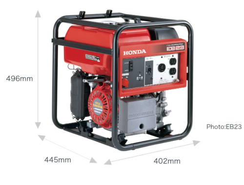 HONDA 2.6kVA Portable Gasoline Inverter Generator EB26 Running Time 5 ...