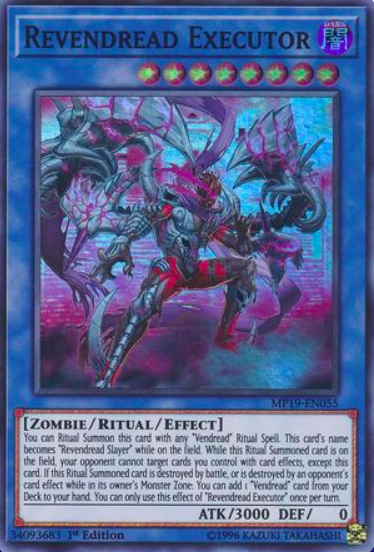 1X NM Revendread Executor - MP19-EN055 - Super Rare 1st Edition yugioh ...