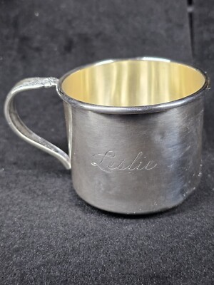 Vintage - INTERNATIONAL STERLING BABY CUP K76-3 ~ PRELUDE ~ "Leslie ...