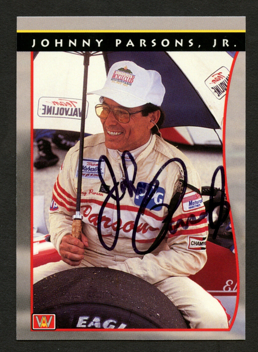 Johnny Parsons #29 signed autograph auto 1992 PPG Indy Racing Trading ...