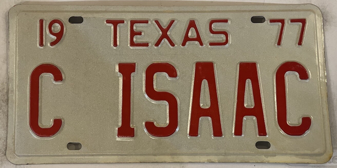 Vanity C ISAAC license plate Izaac Isaak Issac Zak Izak Izaak Izac ...