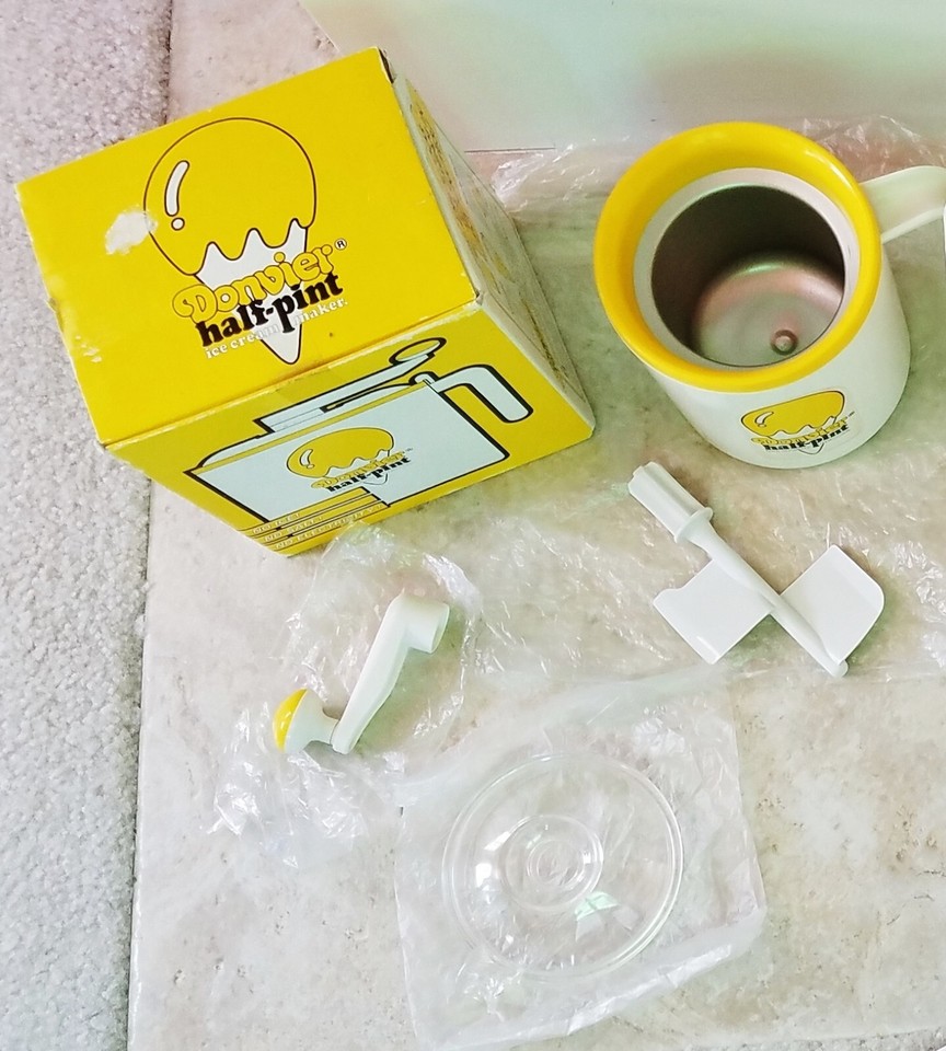 Vintage Donvier Chillfast Manual Ice Cream Makers 1/2 Pint | eBay