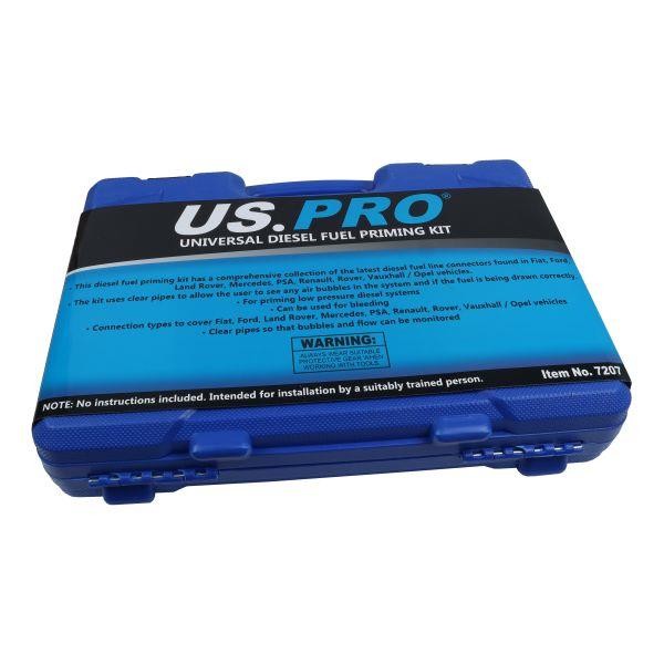 US PRO Tools Diesel Fuel Hand Priming/Bleeding Kit Universal Fitting ...