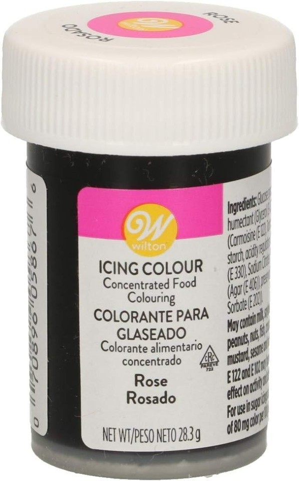 28.3g Rose Gel Icing Colour - Gel-Based, Kosher Certified for Baking ...