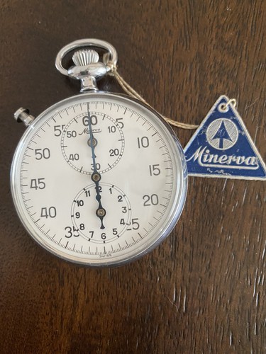 Minerva Stop Watch Double Chronograph Perfect Working Order | eBay
