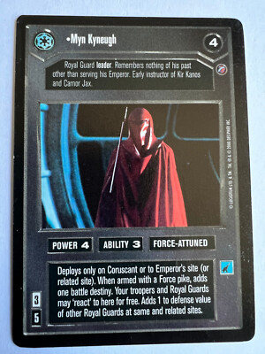 Star Wars CCG Myn Kyneugh Death Star II 2 Rare SWCCG | eBay