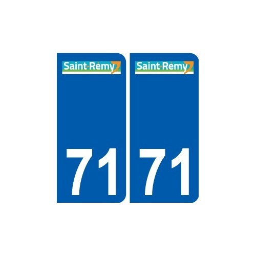 71 Saint-Rémy logo autocollant plaque stickers ville | eBay