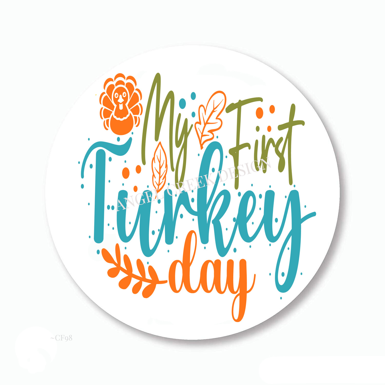 My First Turkey Day Thanksgiving Favors Scrapbook Stickers Labels ...