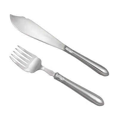 MAPPIN & WEBB Cutlery - FINE BEAD Pattern - Large Fish Serving Knife ...