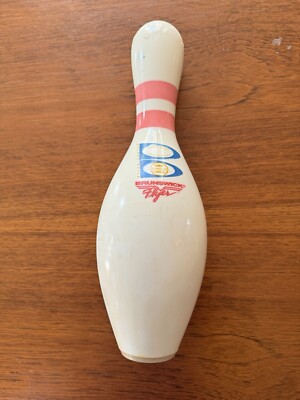 Vintage Brunswick Flyer Nylon Coated Wooden Bowling Pin ABC Approved ...