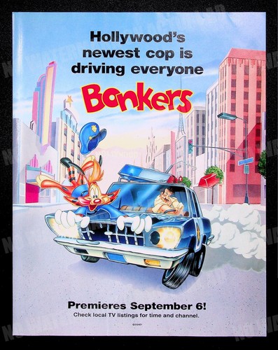 Bonkers Toon Disney TV Premiere 1993 Print Magazine Ad Poster ADVERT ...