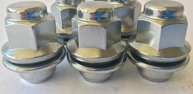 MITSUBISHI Triton 24pcs Chrome Wheel Nuts 12mm X 1.5 Genuine Alloy ...