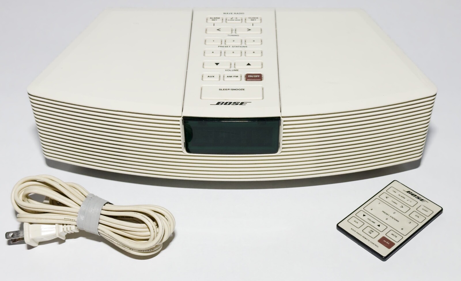 Bose Wave Radio AWR1-1W AM/FM Alarm Clock Radio Beige with Remote | eBay