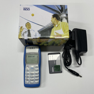 Nokia 1100 Mobile Phone Unlocked GSM900/1800MHz cheap cellphone +1 Year ...