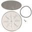 Shower Drain Waste Replacement Chrome Cap Tube Sediment Cup for 90mm ...