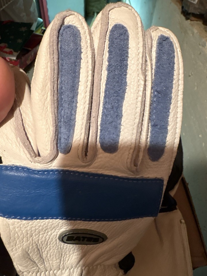 Kaptain Robbie Knievel Motorcycle Jump Leather Riding Gloves (Bates) | eBay