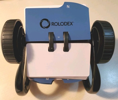 Rolodex Mini Classic Rotary Card File, Holds 1 3/4" x 3 1/4" Cards ...