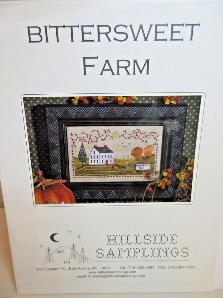 Hillside Samplings BITTERSWEET FARM Counted Cross Stitch Pattern | eBay