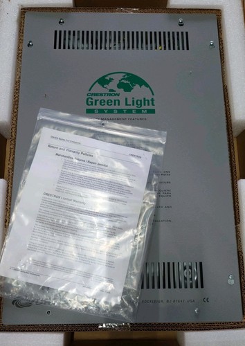 Crestron DIN Device Rail Enclosure Cabinet Green Light System 3 Rails ...