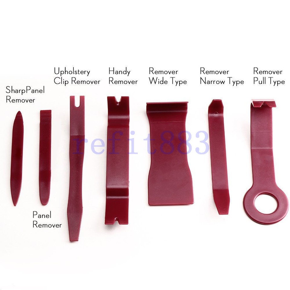 7pcs Car Stereo Radio Audio Trim Removal Kit Tools Pry Panel Door Dash ...